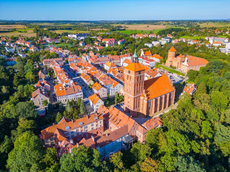Panorama View of Polish Town Reszel Stock Photo - Image of poland ...