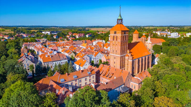 Panorama View of Polish Town Reszel Stock Photo - Image of heritage ...