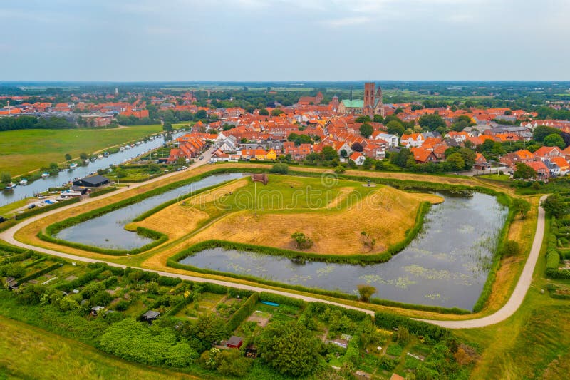 Panorama View of Ribe Castle in Denmark Stock Image - Image of ribe ...