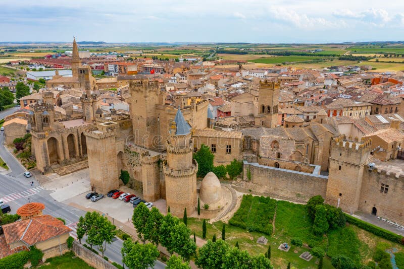Panorama View of Royal Palace of Olite in Spain Editorial Photography ...