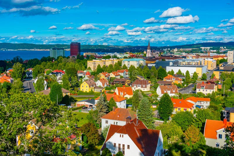 Panorama View of Swedish Town Jonkoping Stock Photo - Image of ...