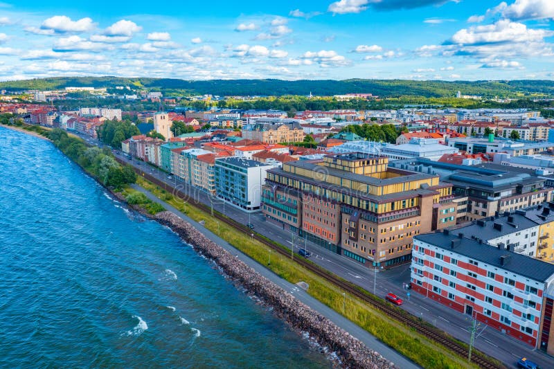 Panorama View of Swedish Town Jonkoping Stock Photo - Image of ...