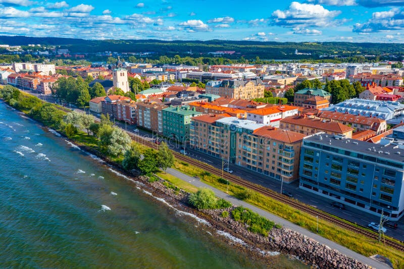 Panorama View of Swedish Town Jonkoping Stock Photo - Image of ...
