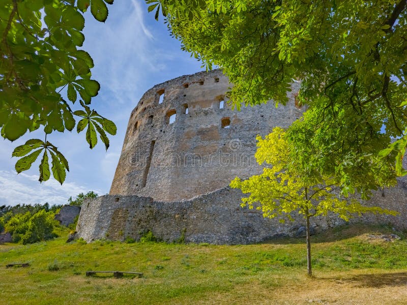 Panorama View of Topolcany Castle in Slovakia Stock Photo - Image of ...