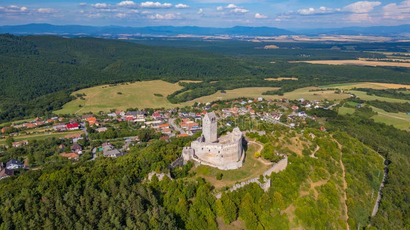 Panorama View of Topolcany Castle in Slovakia Stock Image - Image of ...