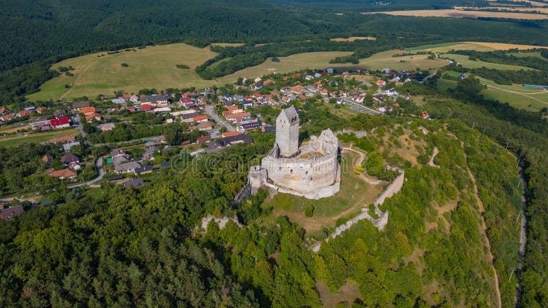 Panorama View of Topolcany Castle in Slovakia Stock Image - Image of ...