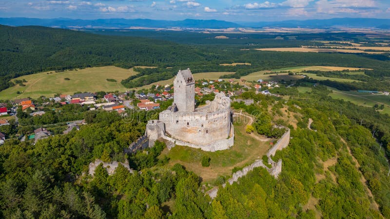 Panorama View of Topolcany Castle in Slovakia Stock Photo - Image of ...