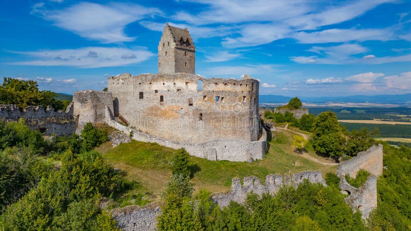 Panorama View of Topolcany Castle in Slovakia Stock Photo - Image of ...