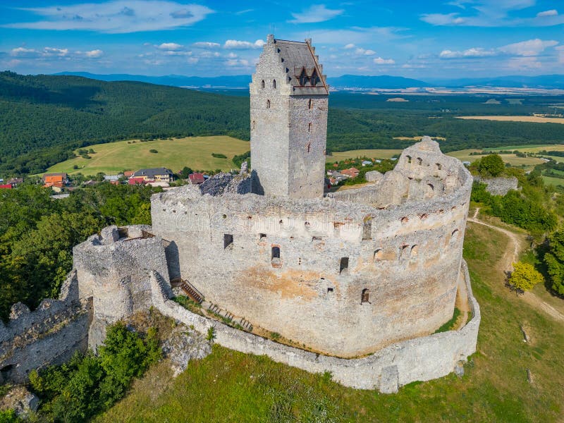 Panorama View of Topolcany Castle in Slovakia Stock Photo - Image of ...