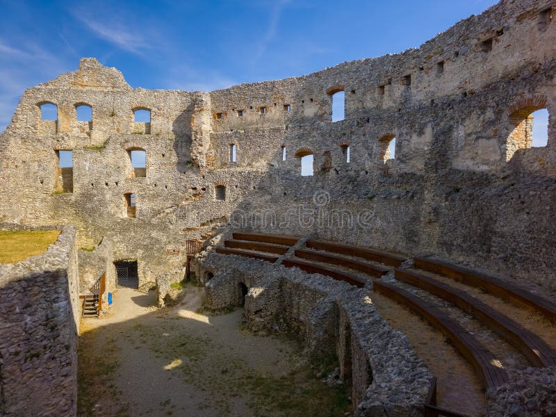 Panorama View of Topolcany Castle in Slovakia Stock Photo - Image of ...