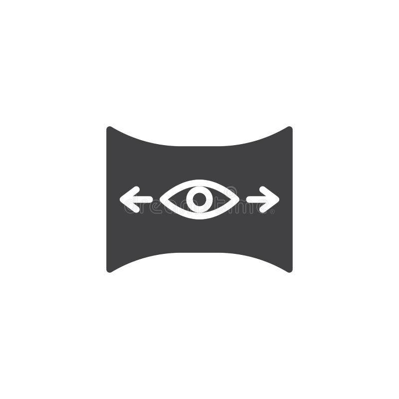 Panorama view vector icon stock vector. Illustration of sign - 119006602