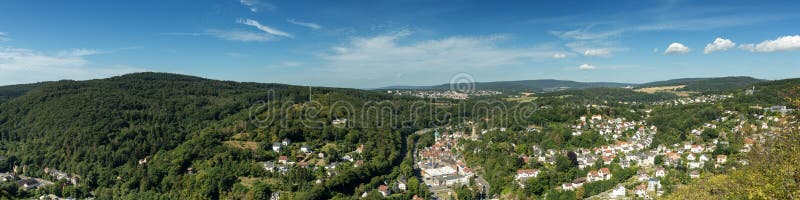 Panorama of the Village of Eppstein Stock Photo - Image of viewpoint ...
