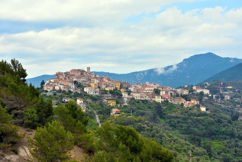 Perinaldo imperia italy stock image. Image of sanremo - 190704933