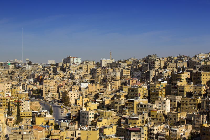 Panorama Von Amman, Jordanien ` S Kapital Redaktionelles Bild - Bild ...