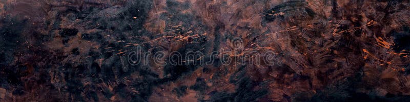 Panorama of a Wall with Fresh Rust Effect Paint Stock Image - Image of ...