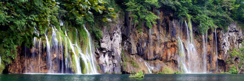 Panorama-Waterfalls stock photo. Image of forest, landscapes - 985278