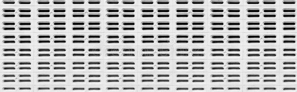 White Cement Brick Vent Block Wall Pattern Texture and Background ...