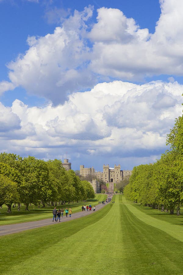 Panorama of Windsor Castle and Great Park, England Editorial Stock ...