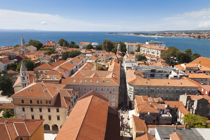 Panorama of Zadar stock image. Image of croatian, famous - 42460381