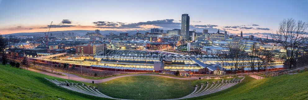 Panoramablick Von Sheffield Redaktionelles Stockfotografie - Bild von ...