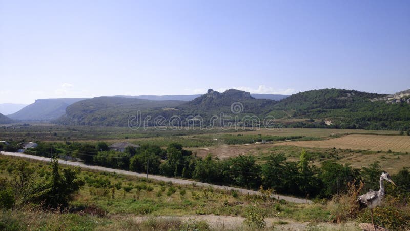 Panoramas Y Campos Y Libertad Crimeos Imagen de archivo - Imagen de ...