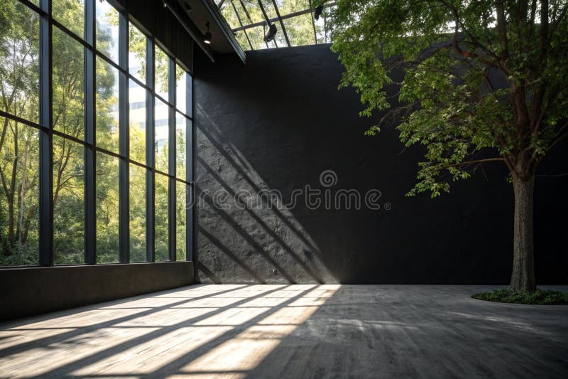 Panoramic Abstract Black Background for Product Presentation Stock ...