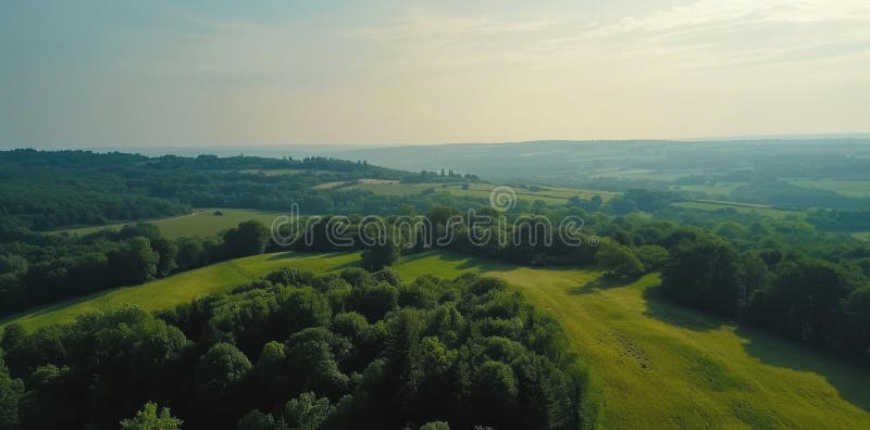Panoramic Aerial Shots of the French Countryside Stock Image - Image of ...