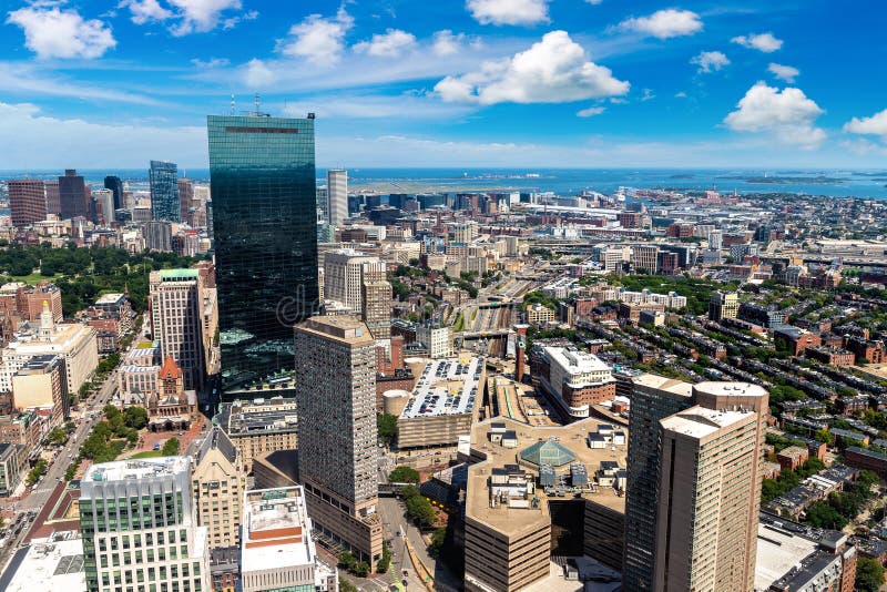 Panoramic Aerial View of Boston, USA Editorial Stock Image - Image of ...