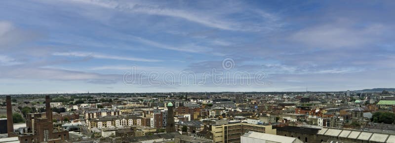 Panoramic Aerial View of the City of Dublin. Editorial Photography ...