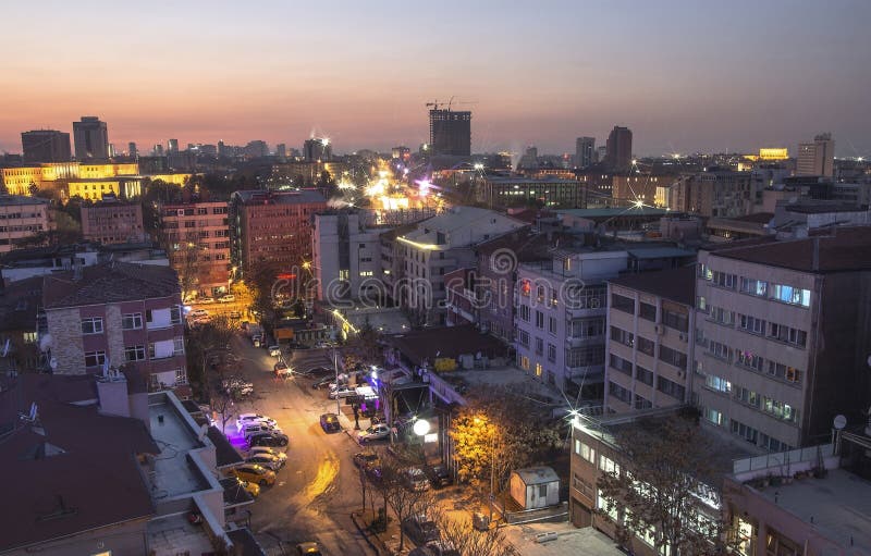 Panoramic Ankara and Anitkabir at Night Time Editorial Photography ...