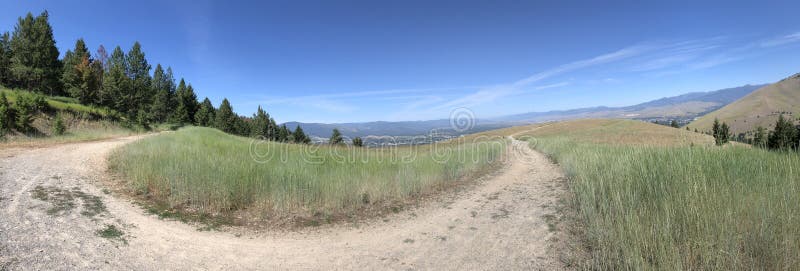 Panoramic Approach To Scenic Overlook Stock Image - Image of approach ...