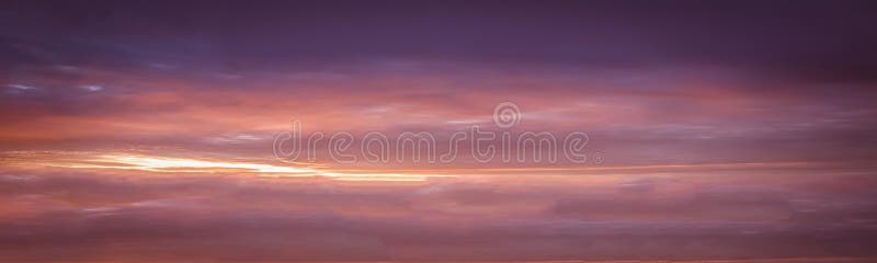 Panoramic Background of Dangerous Cloud Scene in the Sunset Sky Stock ...