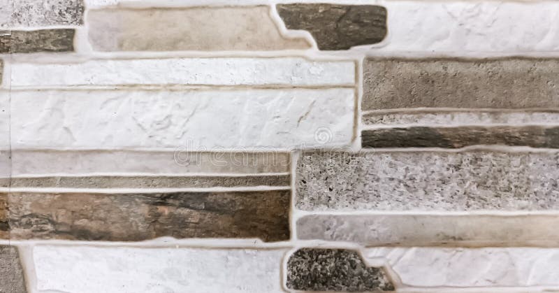 Panoramic Background of Wide Old Brick Wall Texture or Floor Tile ...