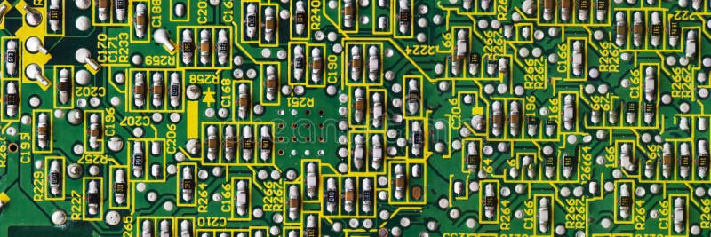 Green Printed Circuit Board PCB Texture or Background Stock Image ...