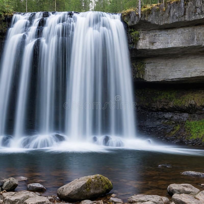 Panoramic Beautiful Deep Forest Waterfall in Thailand Spring Background ...