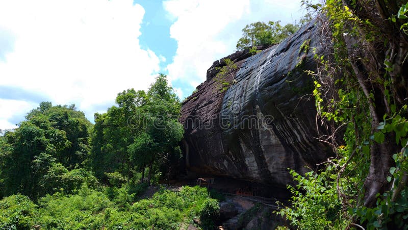 Panoramic Beautiful Deep Forest Waterfall in Thailand Stock Image ...