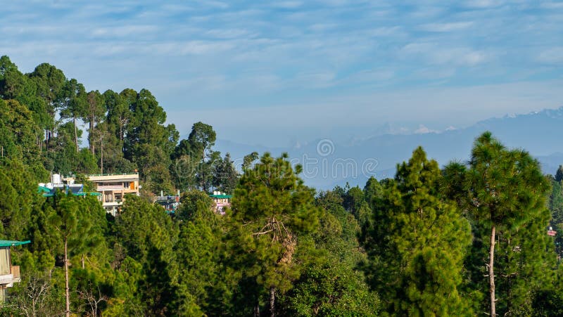 Panoramic Beautiful View of Mount Trisul, Nanda Devi with the Beautiful ...