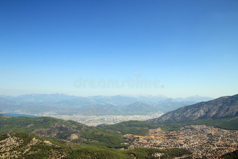 Panoramic Bird Eye View on Turkey Fethiye Stock Photo - Image of ...