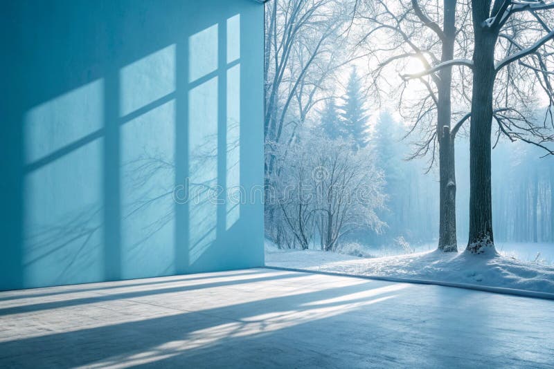 Panoramic Blue Abstract Background for Product Presentation Stock ...