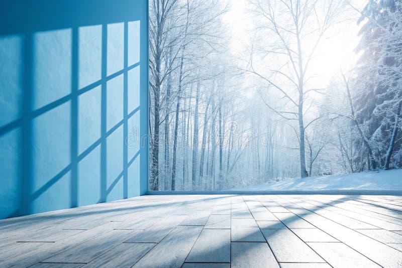 Panoramic Blue Abstract Background Stock Illustration - Illustration of ...