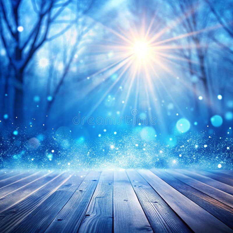 Panoramic Blue Background with Soft Sunlight and Subtle Shadow Effects ...