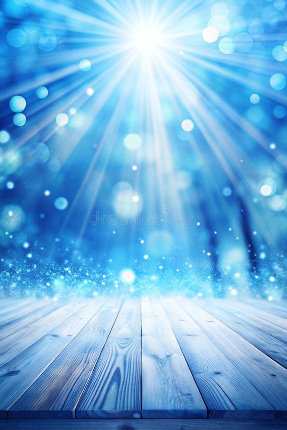 Panoramic Blue Background with Soft Sunlight and Subtle Shadow Effects ...