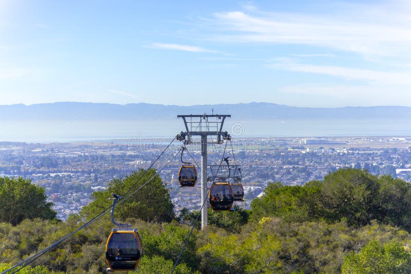 Panoramic Cable Car View of the Oakland and San Francisco Editorial ...