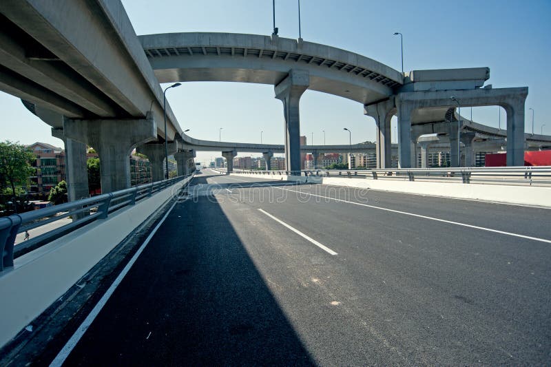 Panoramic city overpass stock photo. Image of traffic - 31698058