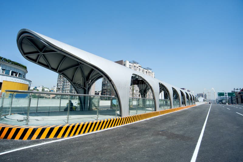 Panoramic city overpass stock image. Image of engineering - 31698243