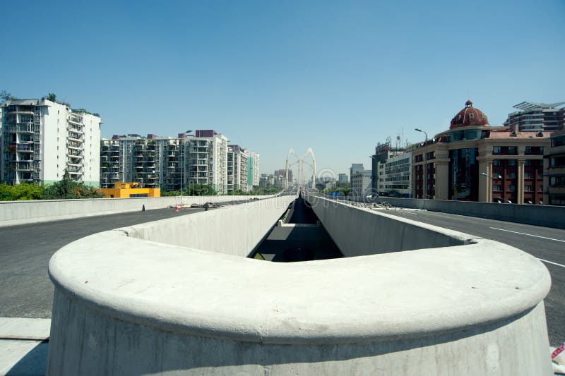 Panoramic city overpass stock photo. Image of construction - 31698266