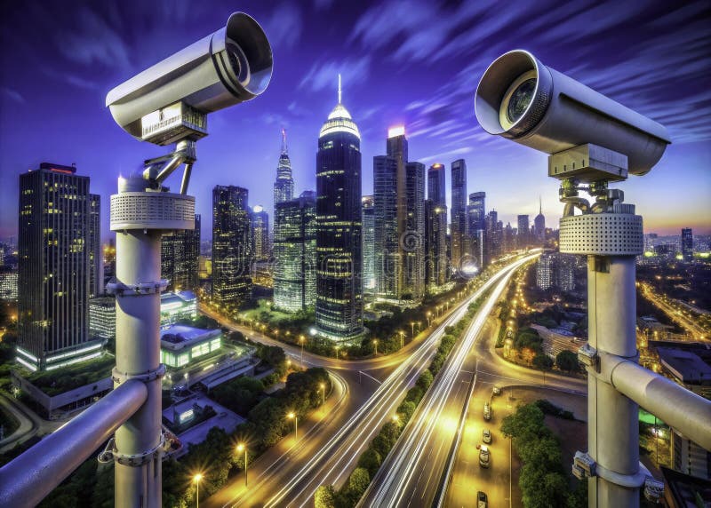 Panoramic City Surveillance Comprehensive 360 CCTV System for Enhanced ...