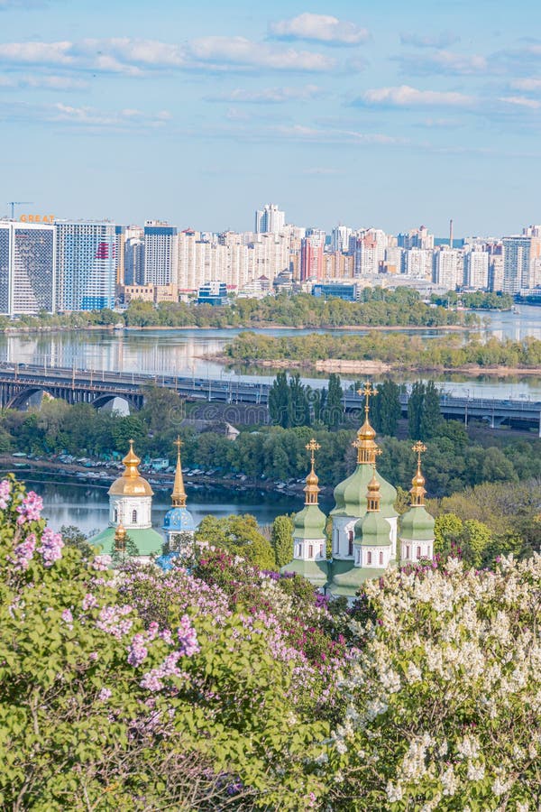 A Panoramic Cityscape View Showcases a Blend of Architectural Styles ...