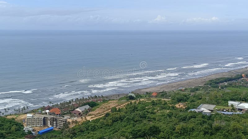 Panoramic Coastal Landscape from Elevated Viewpoint – Lush Greenery ...