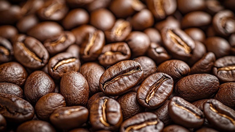 Panoramic Coffee Beans Texture for Cafe Branding Design or Kitchen ...